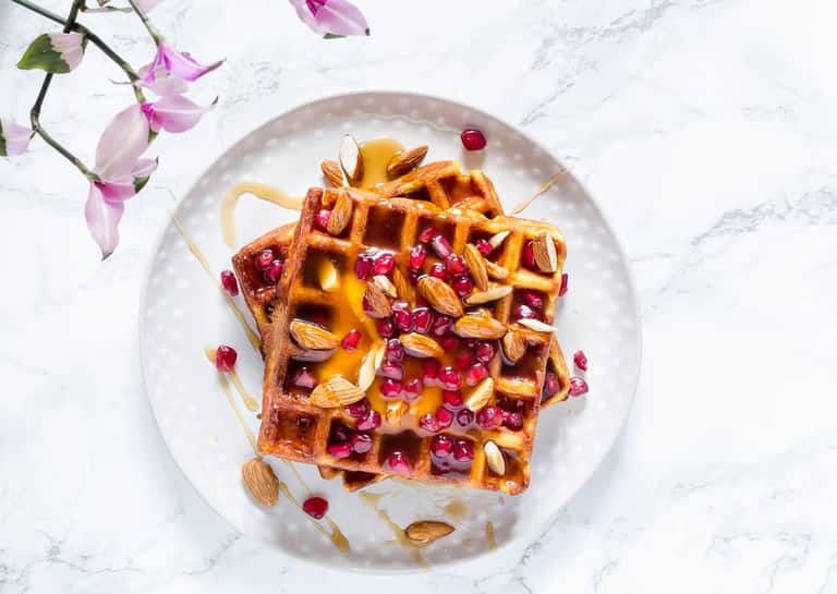 Coconut Mango Waffles – West African Flavours - Recipes From A Pantry