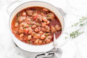 Slow Cooked Guinness Anchovy Beef And Bean Stew - Recipes From A Pantry