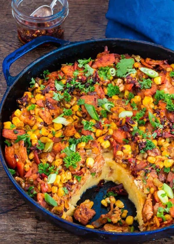 Mexican Polenta With Bacon {GF, Recipe Video} - Recipes From A Pantry