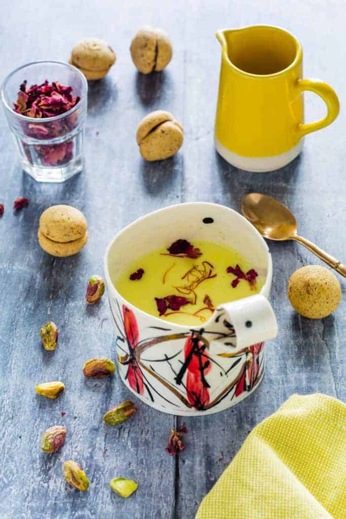 Honey Saffron Milk {Gluten-free} - Recipes From A Pantry