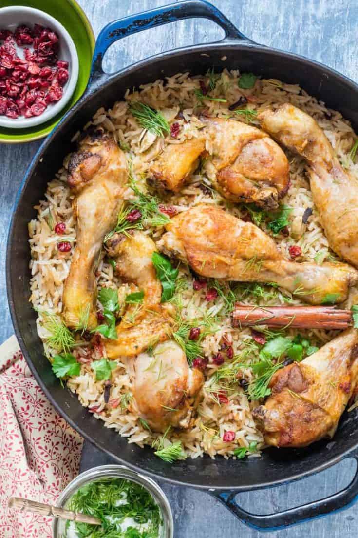One Pot Chicken And Rice Recipe With Caramelized Onions, Cardamom ...