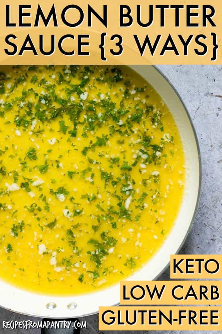 5 Minutes Lemon Butter Sauce 3 Ways - Recipes From A Pantry
