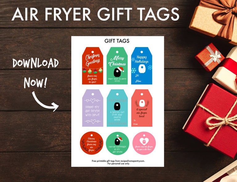 Free Air Fryer Printable Gift Tags | Recipes From A Pantry
