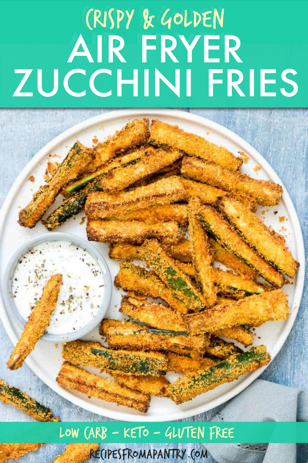 Air Fryer Zucchini Fries + Video - Recipes From A Pantry