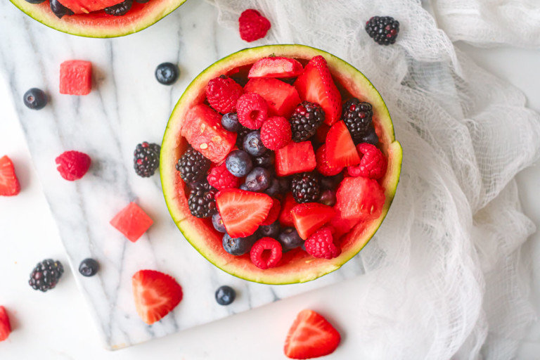 Watermelon Fruit Bowl - Recipes From A Pantry