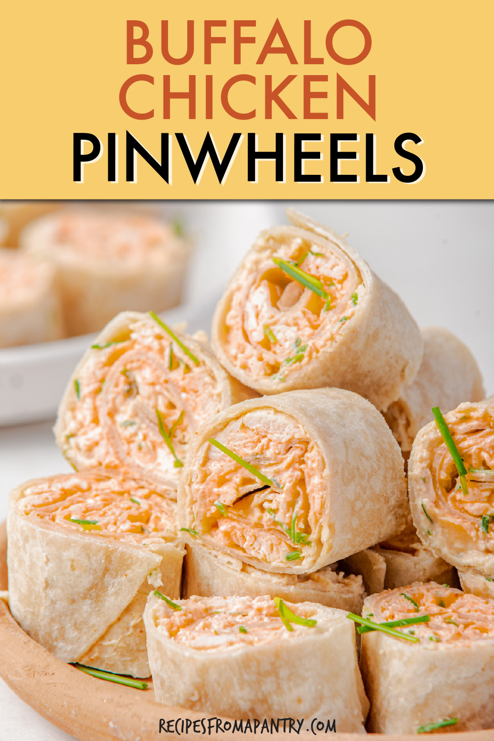Buffalo Chicken Pinwheels - Recipes From A Pantry