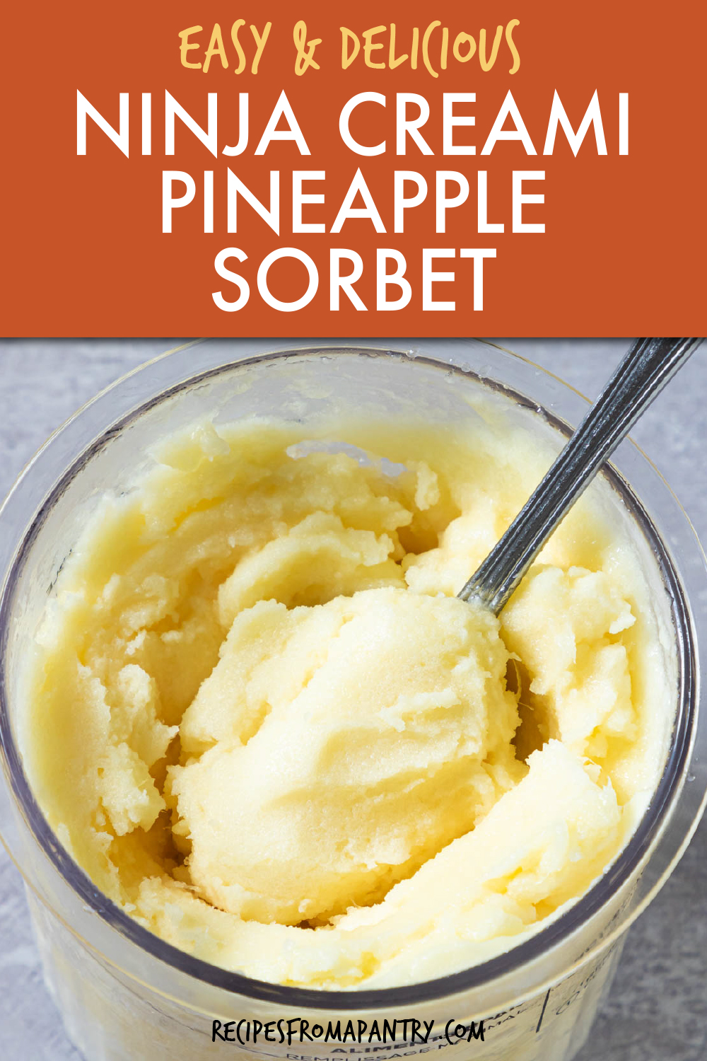Ninja Creami Pineapple Sorbet - Recipes From A Pantry