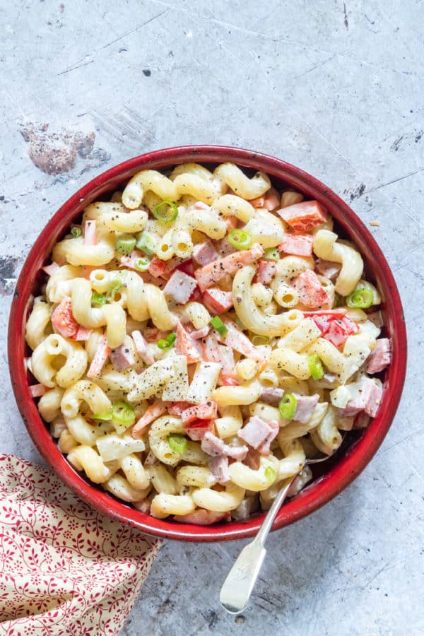 Easy Hawaiian Pasta Salad - Recipes From A Pantry