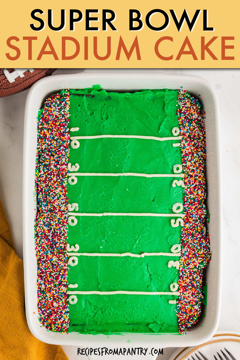 Football Stadium Cake - Recipes From A Pantry
